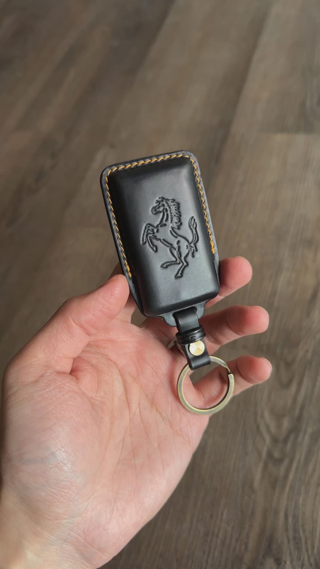 Ferrari key fob cover, Roma key case, 296GTS, Buttero Leather – Shao ...