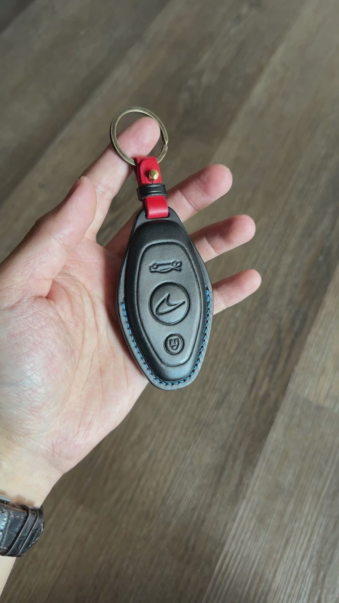 McLaren key fob cover, key case, Buttero Leather – Shao Leather