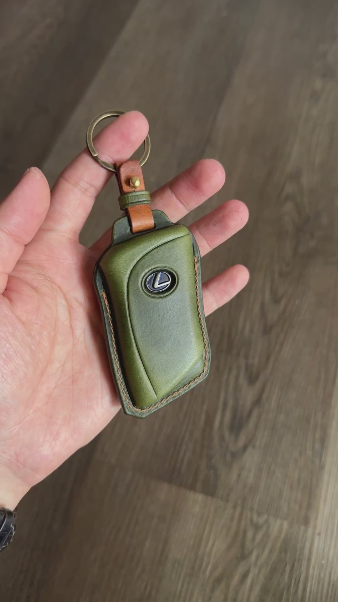 Lexus key fob cover, Wax leather – Shao Leather
