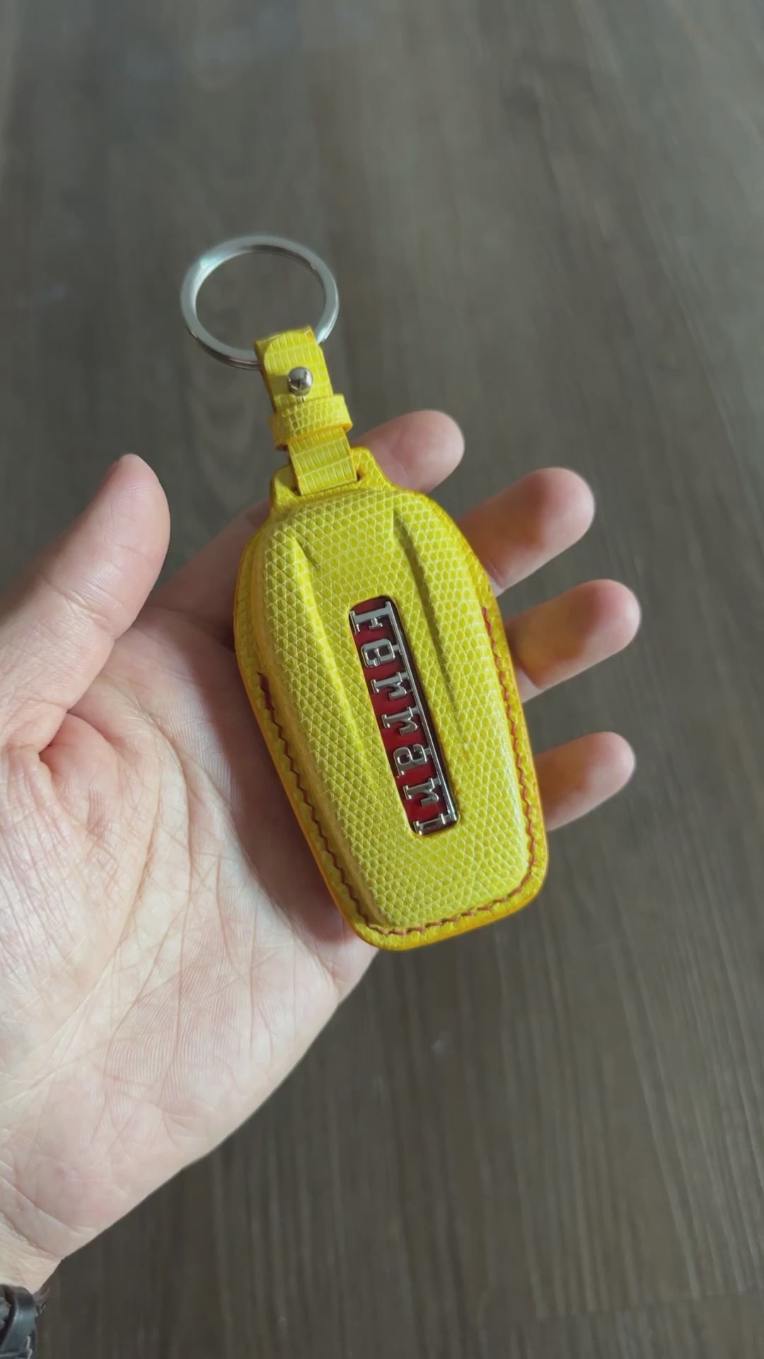 Ferrari key fob cover, Ferrari Leather key case, Lizard leather – Shao ...